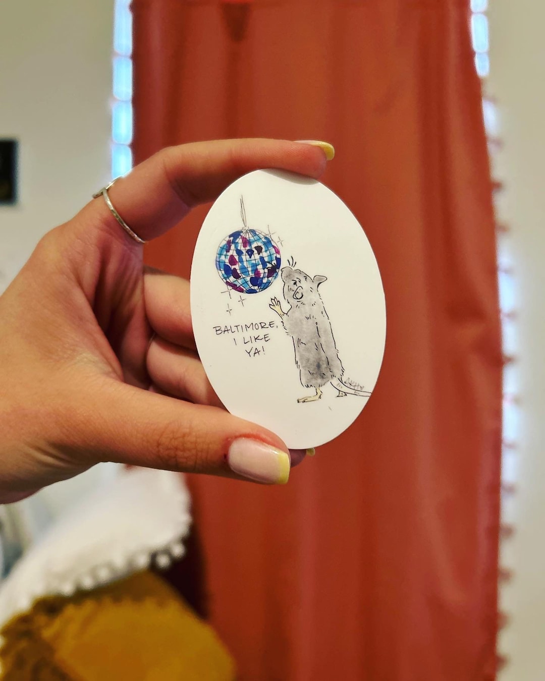 Baltimore Rat Party Sticker - Etsy