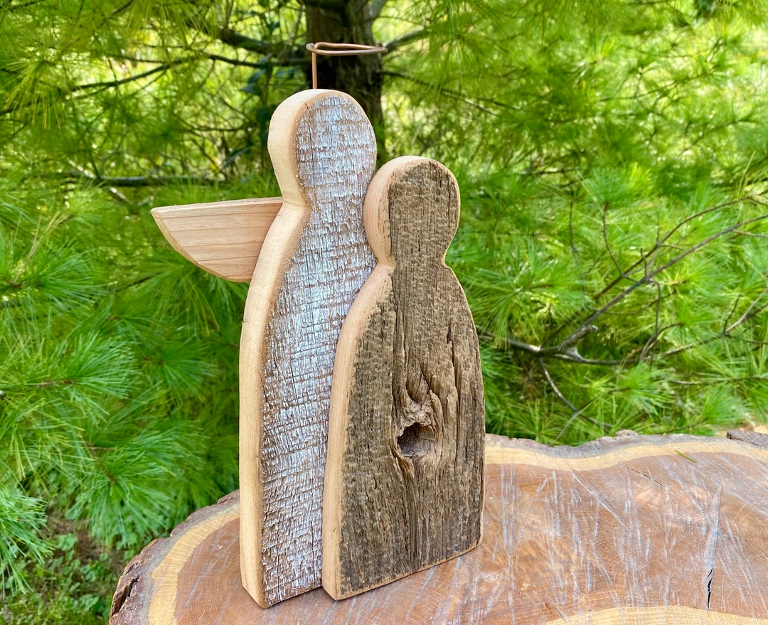 Barnwood Guardian Angel - Etsy
