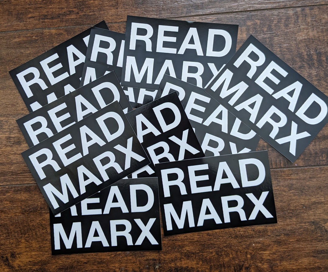 Vinyl Sticker: Read Marx X 10karl Marx Communist Marxist Anarchist Anti ...