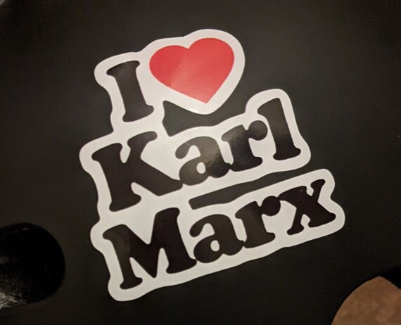 Vinyl Sticker: I Love Karl Marx // I Heart Karl Marxcommunist - Etsy