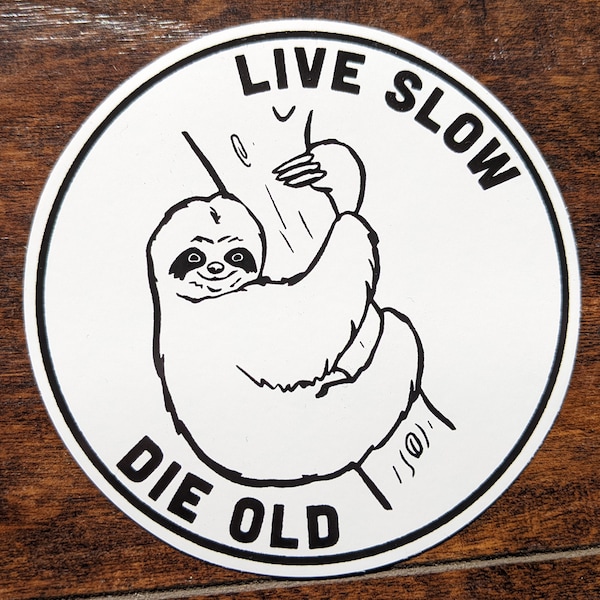 Old and Slow Sticker - Etsy