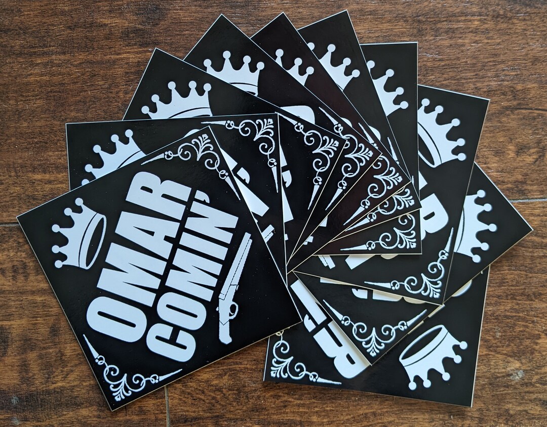 Vinyl Stickers: Omar Comin' X 10the Wire Michael K. - Etsy