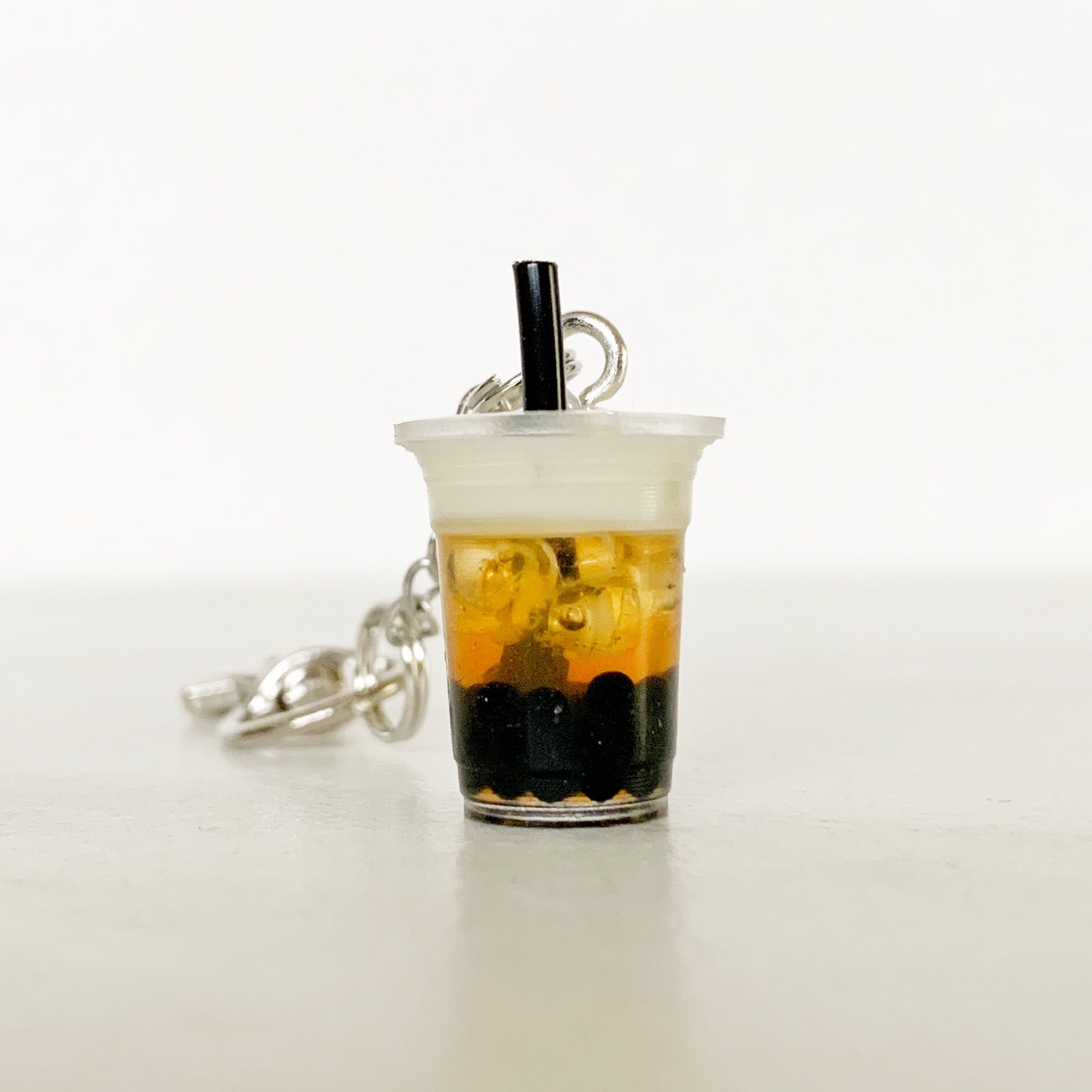 Boba Keychains Dalgona/sea Salt Series Bubble Tea Keychain - Etsy UK