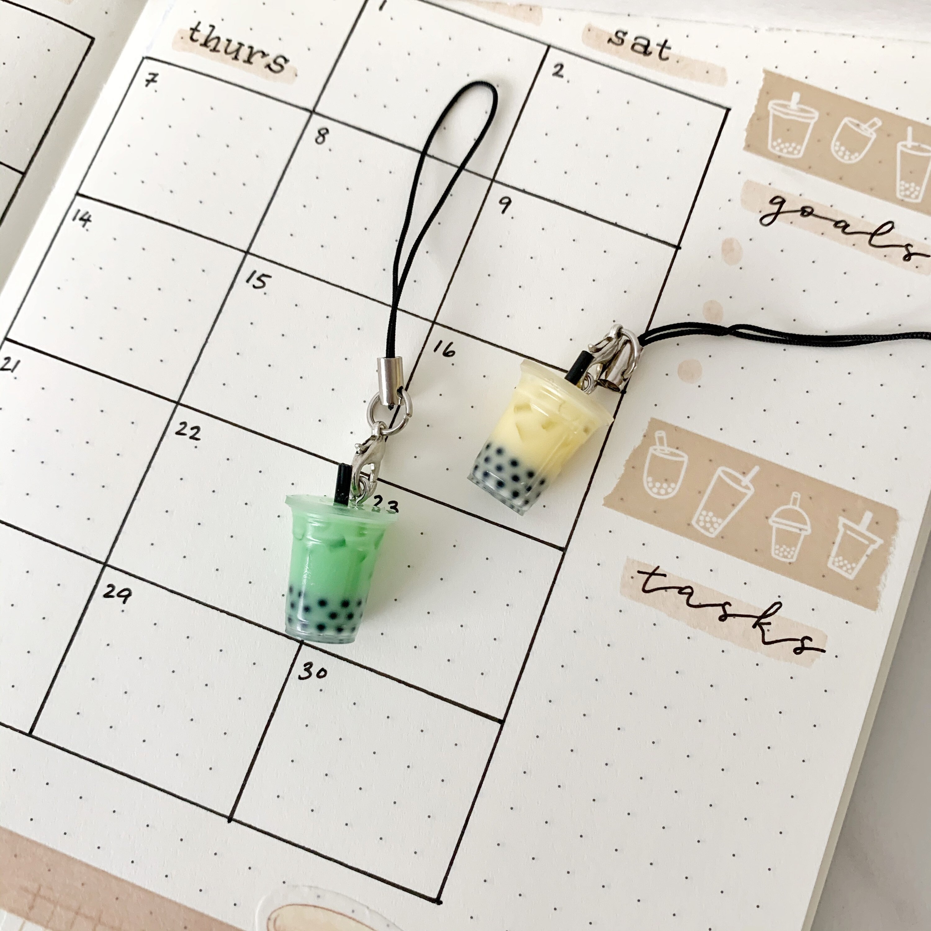 Boba Milk Tea Keychain Bubble Tea Drink Keychain - Etsy Canada