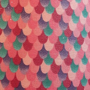 Mermaid Accent/ Nursery Lamp, Mermaid Scales Purple Pink Turquoise ...