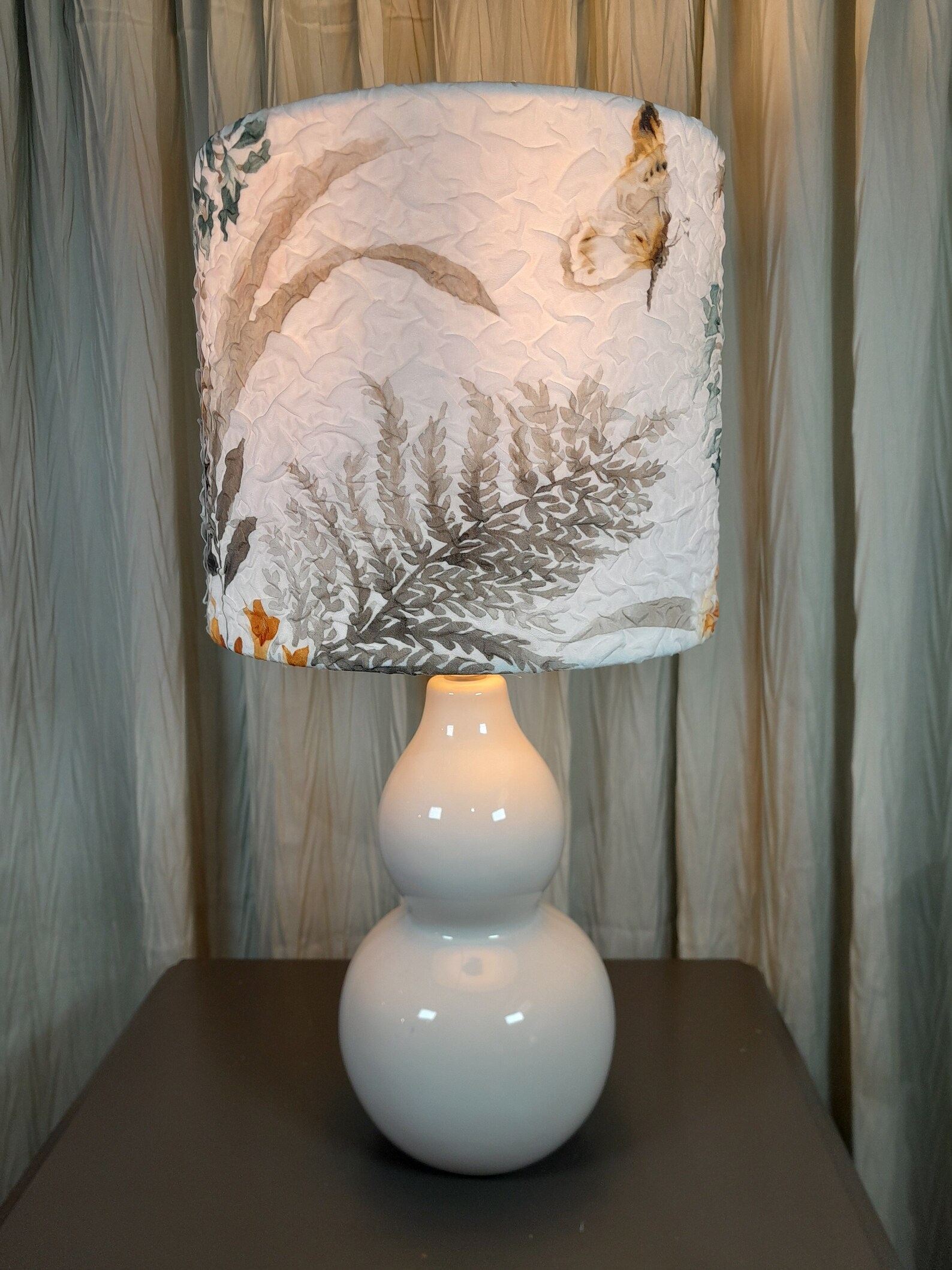 Watercolor Textured Bird Lamp, Woodland Lamp, Forest Nature Theme Lamp ...