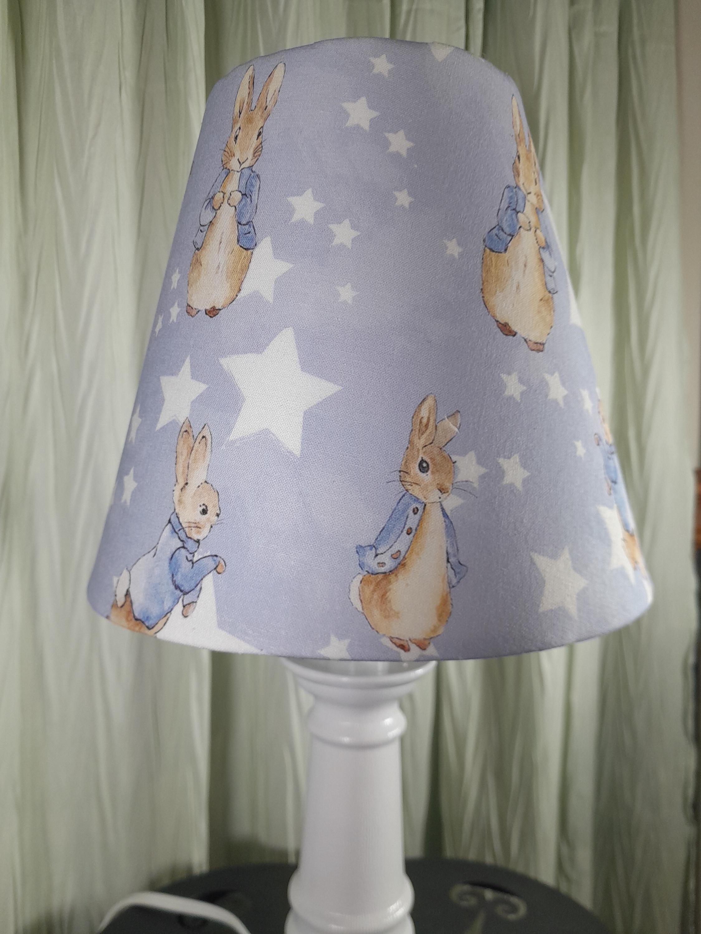 Beatrix Potter Peter Rabbit Lamp, Woodland Baby Lamp, Bunny Child's ...