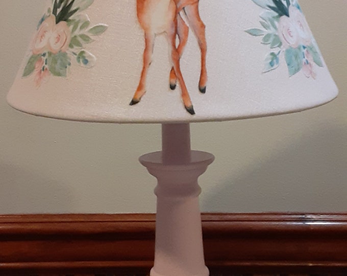 Boho Deer Nursery Lamp spotted Fawn Accent Lamp - Etsy