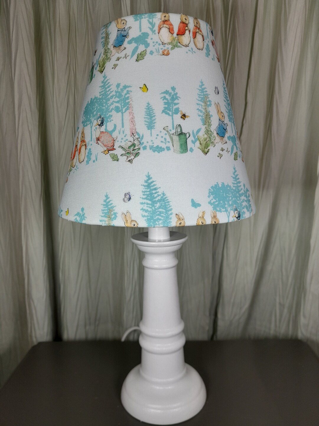 Beatrix Potter Peter Rabbit Lamp, Woodland Baby Lamp, Bunny Child's ...