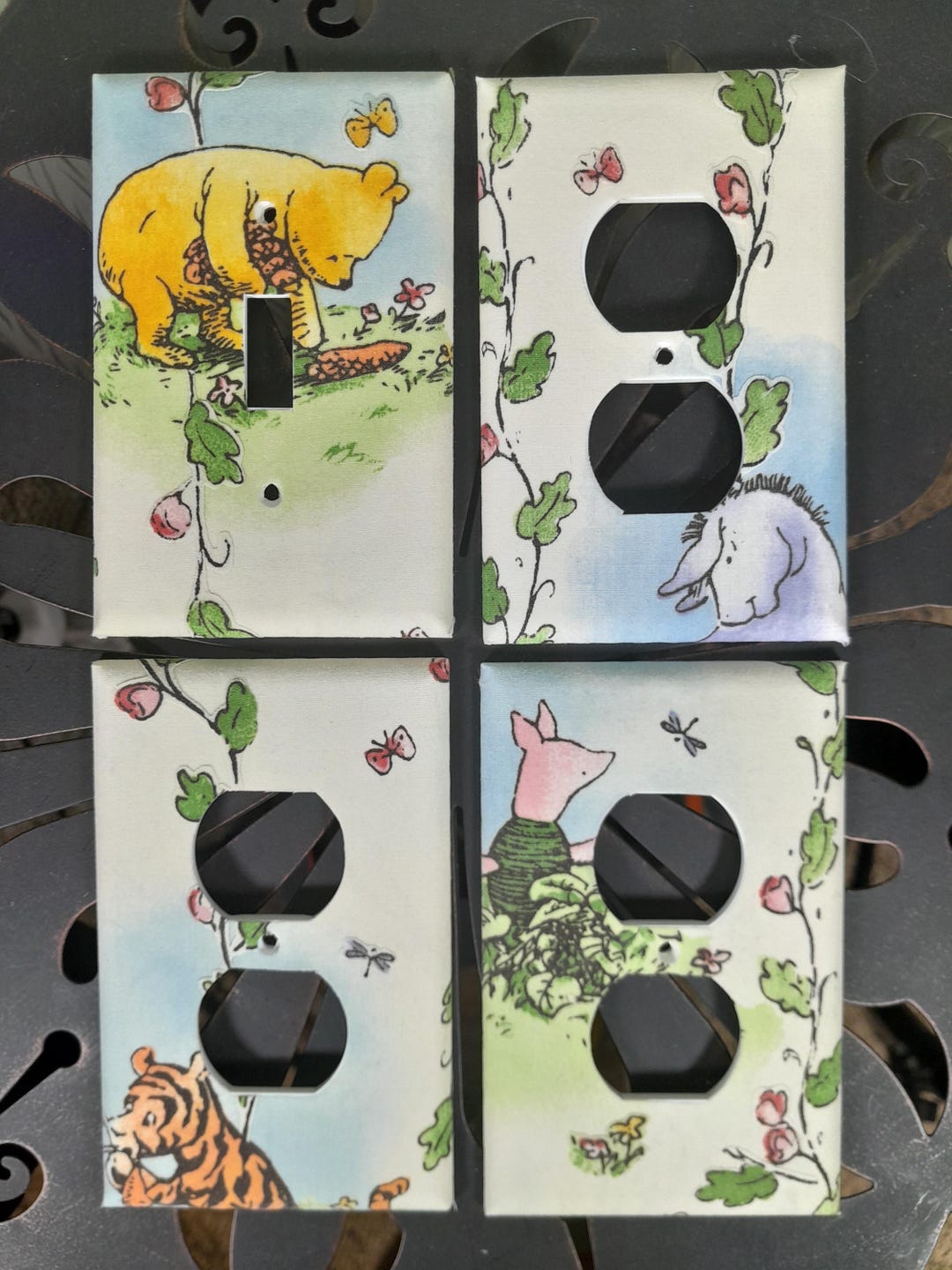 Set of Vintage Winnie the Pooh Switchplate/outlet Covers, Pooh Nursery ...