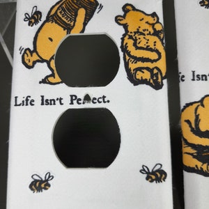 Set of Classic Winnie the Pooh Light Switch/outlet Covers, Pooh Nursery ...