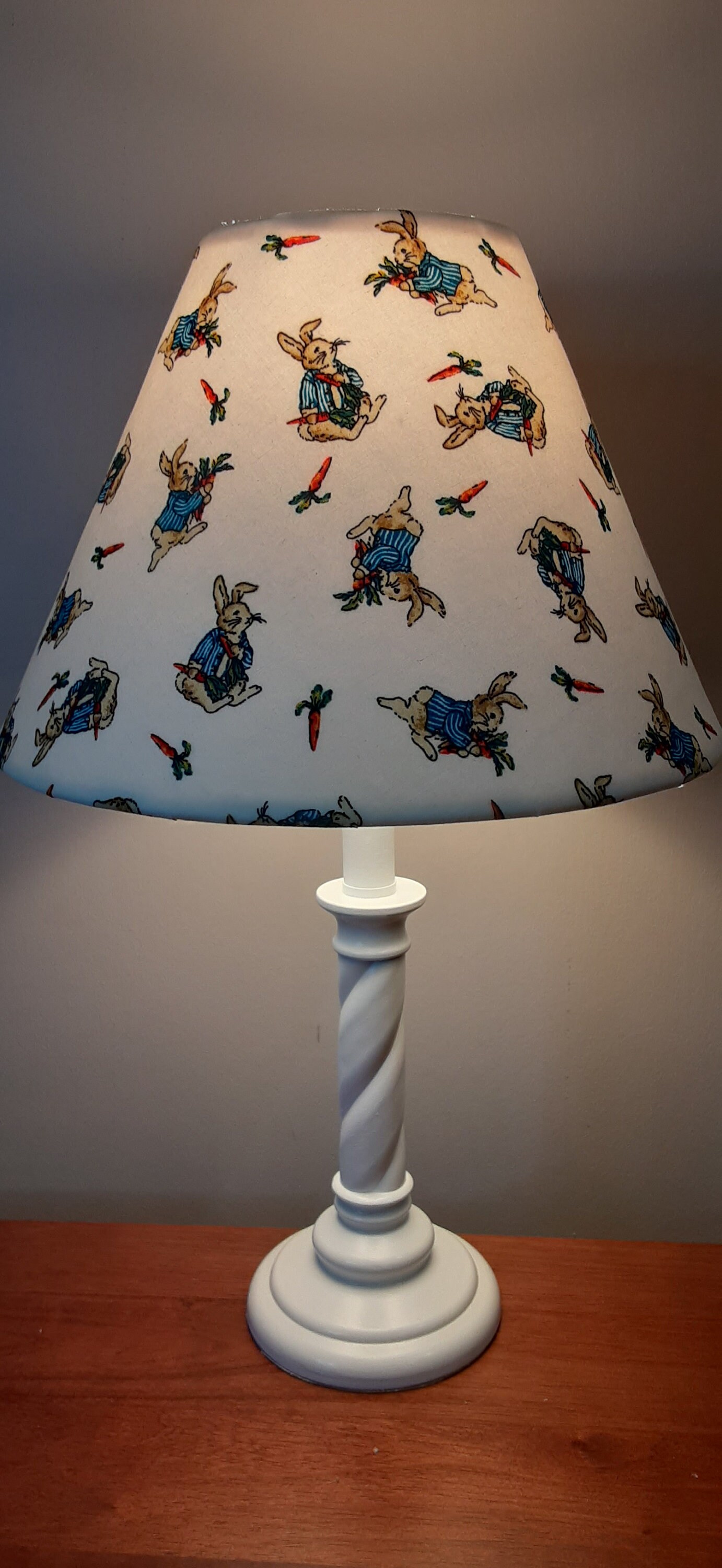 Peter Rabbit Carrot Lamp, Woodland Baby Lamp, Bunny Nursery Lamp, Peter ...