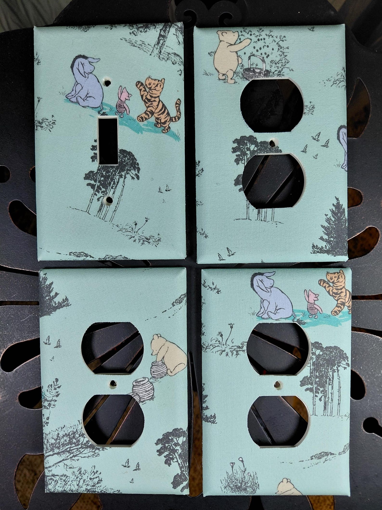 Set of Winnie the Pooh Switch Plates, Pooh Nursery Outlets, Pooh Tigger ...