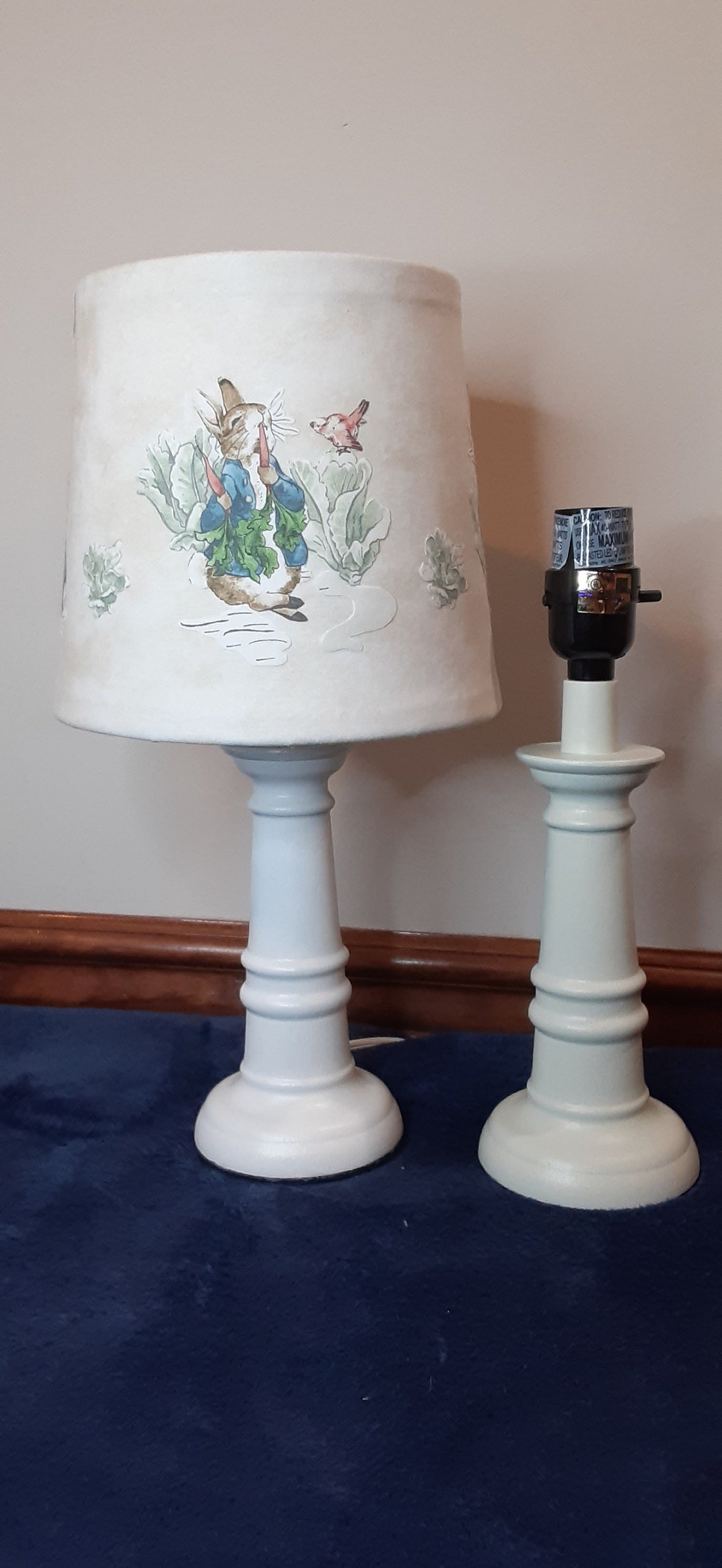 Beatrix Potter Peter Rabbit lamp Woodland baby lamp bunny | Etsy