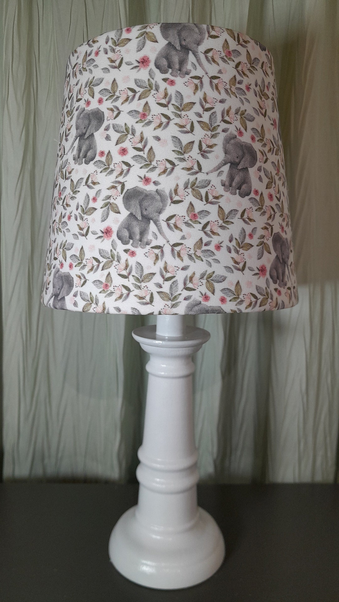 Boho Baby Elephant Nursery Lamp, Elephant Nursery/accent Lamp, Baby ...