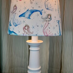 Watercolor Mermaid Accent/nursery Lamp, Baby Girl Mermaid Nursery ...