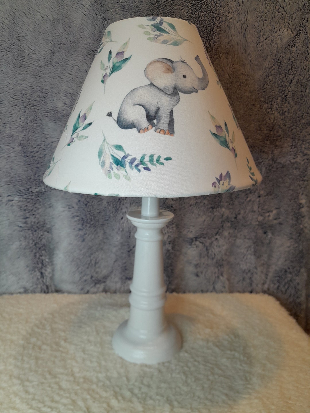 Baby Elephant Accent / Nursery Lamp, Boho Elephant Baby Lamp, Elephant ...