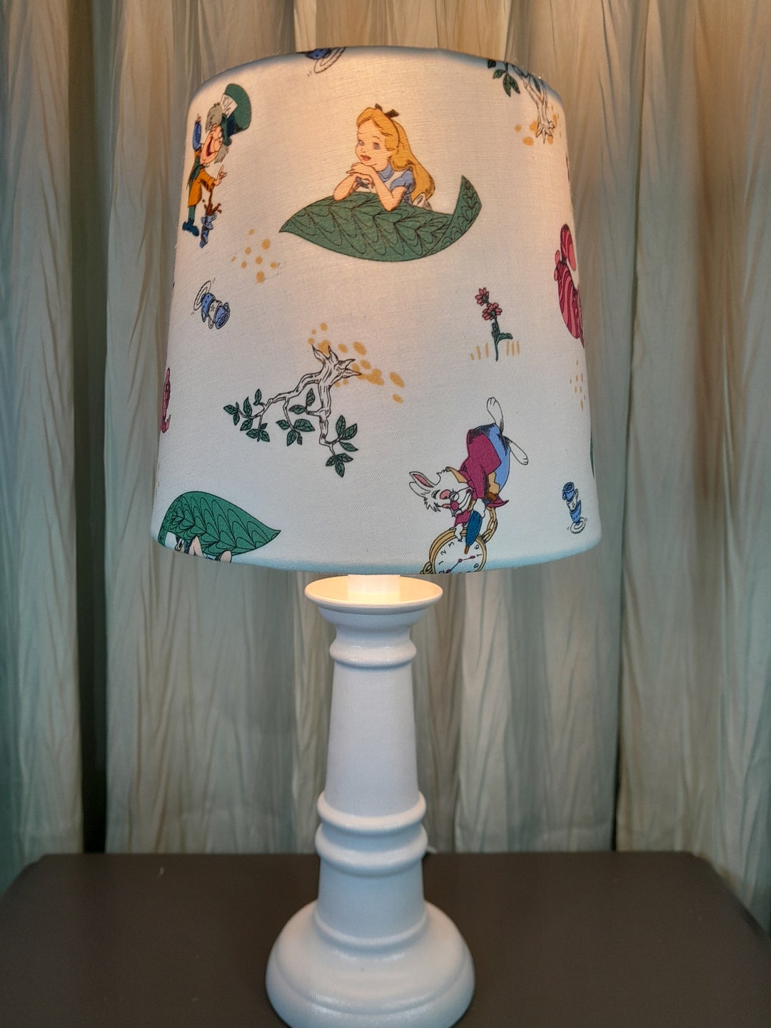 Alice in Wonderland Nursery Lamp, Mad Hatter Nursery Baby Lamp, Baby ...