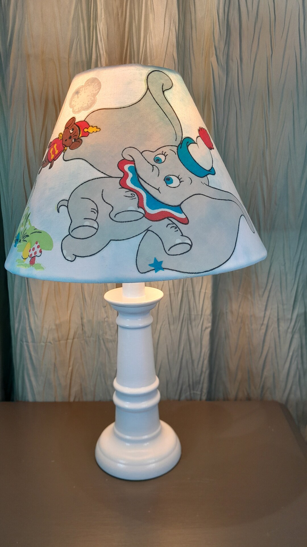 Vintage Dumbo Nursery Accent Lamp, Baby Elephant Table Lamp, Disney ...