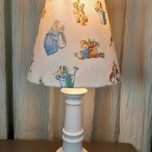 Beatrix Potter Peter Rabbit Lamp, Woodland Baby Lamp, Bunny Child's ...