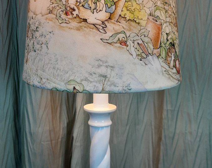 Beatrix Potter Peter Rabbit Lamp, Woodland Baby Lamp, Bunny Child's ...