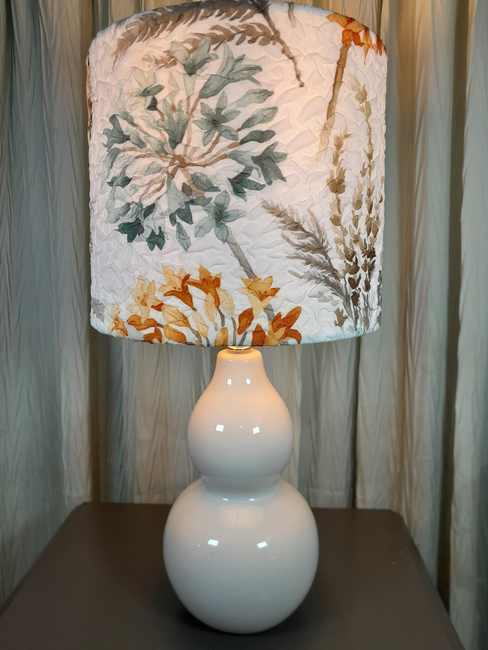 Watercolor Textured Bird Lamp, Woodland Lamp, Forest Nature Theme Lamp ...