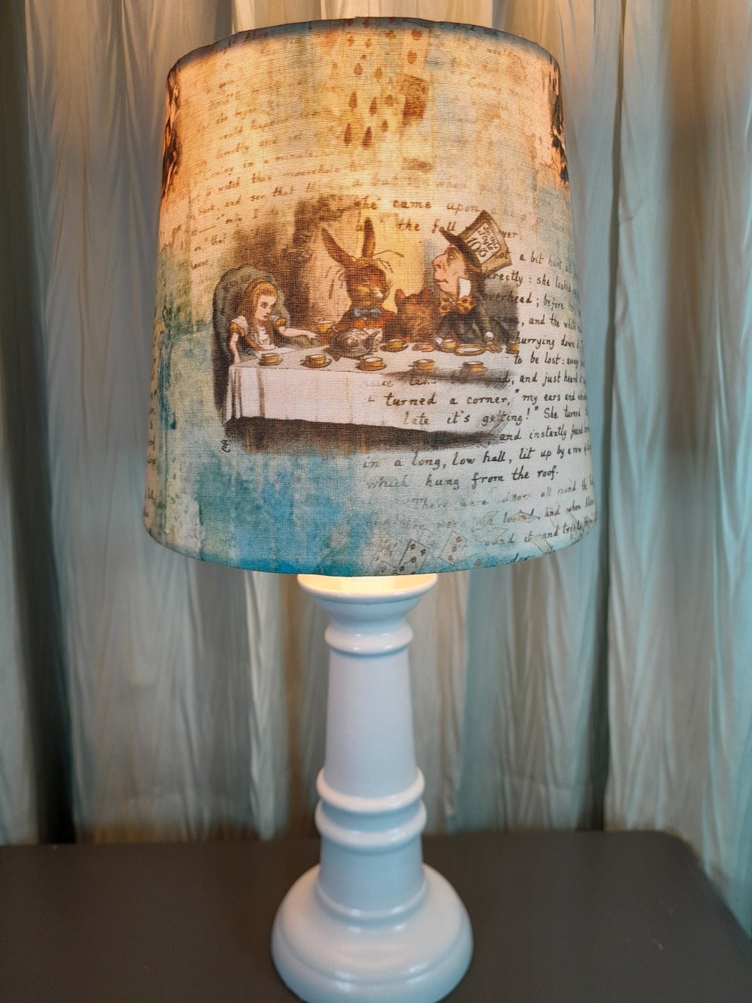 Alice in Wonderland Nursery Lamp, Terrence High Top Baby Lamp, Baby ...
