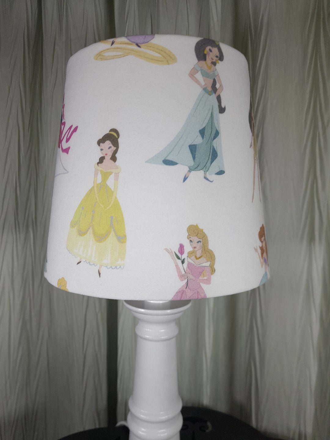 Princess Accent/nursery Lamp, Cinderella Ariel Snow White Sleeping ...