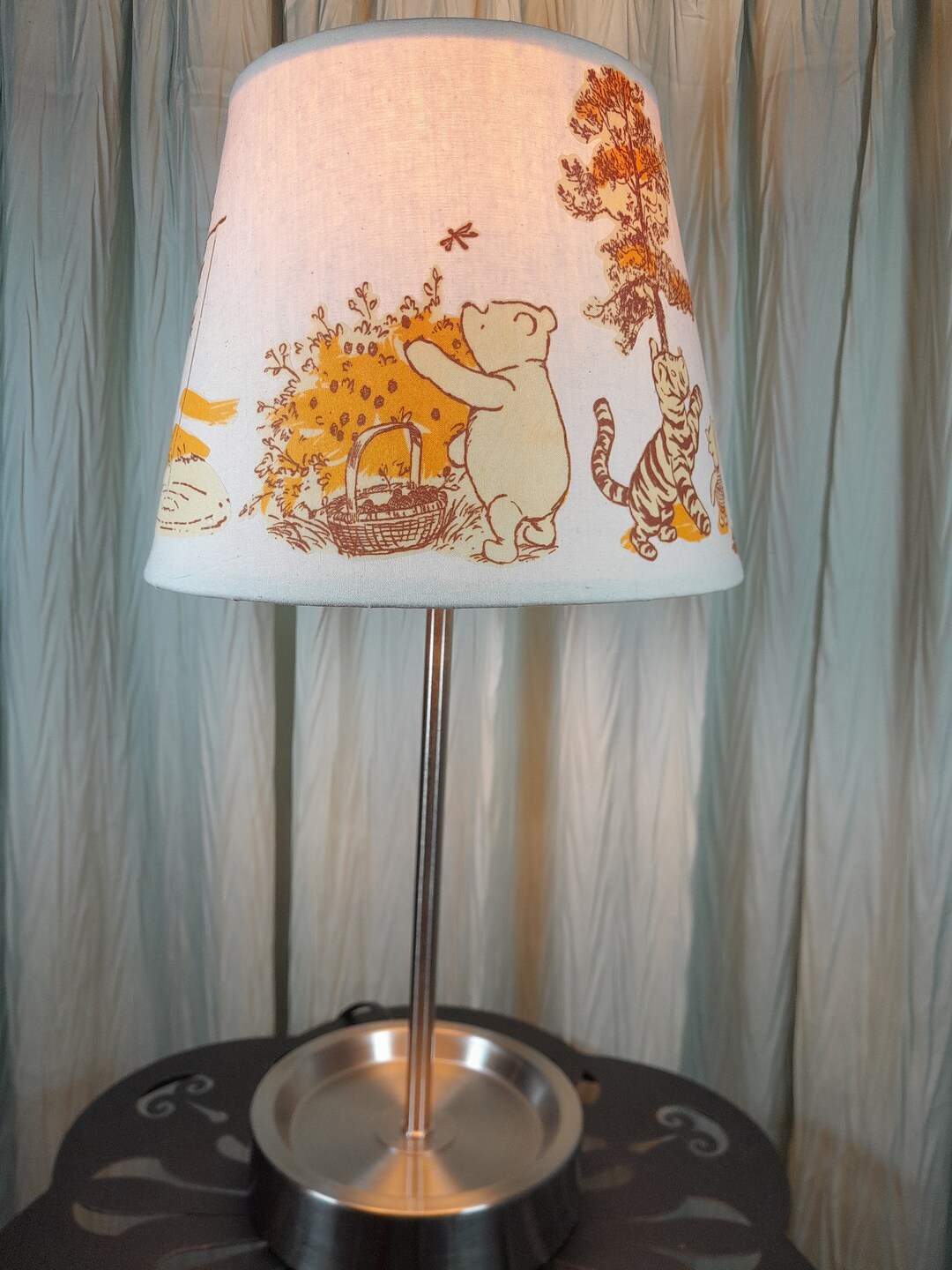 Large Winnie the Pooh Nursery /accent Lamp, Pooh Tigger Eeyore Piglet ...