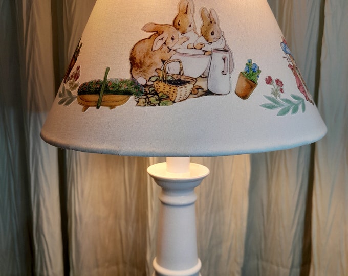 Beatrix Potter Nursery/accent Lamp, Peter Rabbit Nursery/baby Boy Girl ...