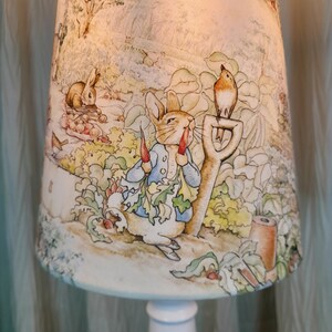 Beatrix Potter Peter Rabbit Lamp, Woodland Baby Lamp, Bunny Child's ...