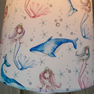 Watercolor Mermaid Accent/nursery Lamp, Baby Girl Mermaid Nursery ...