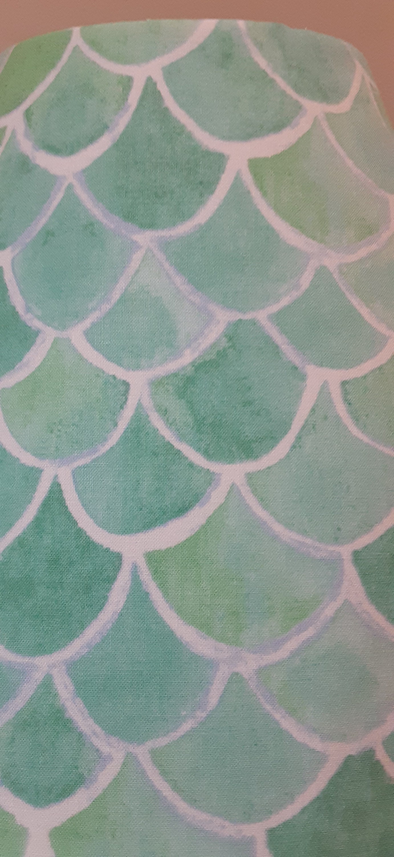 Mermaid Accent Nursery Lamp Mermaid Scales Teal Turquoise - Etsy