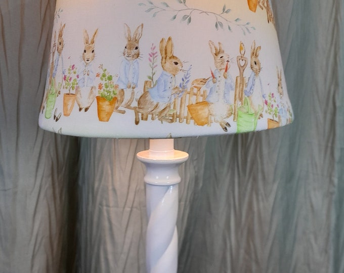 Beatrix Potter Peter Rabbit Lamp, Woodland Baby Lamp, Bunny Child's ...