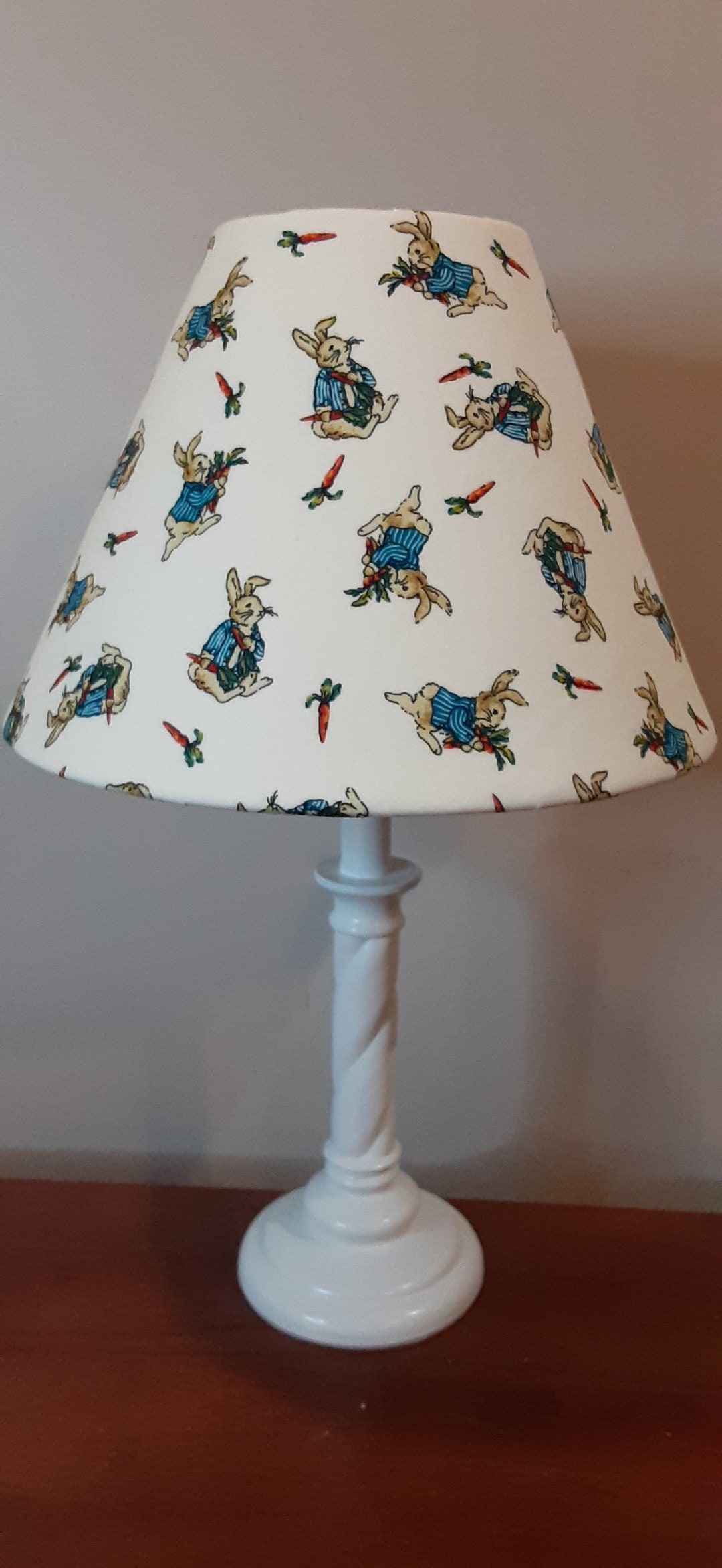 Peter Rabbit Carrot Lamp, Woodland Baby Lamp, Bunny Nursery Lamp, Peter ...