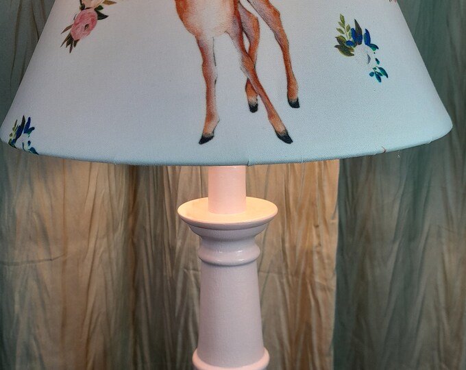 Boho Deer Nursery Lamp, "spotted Fawn" Accent Lamp, Baby Girl Table ...