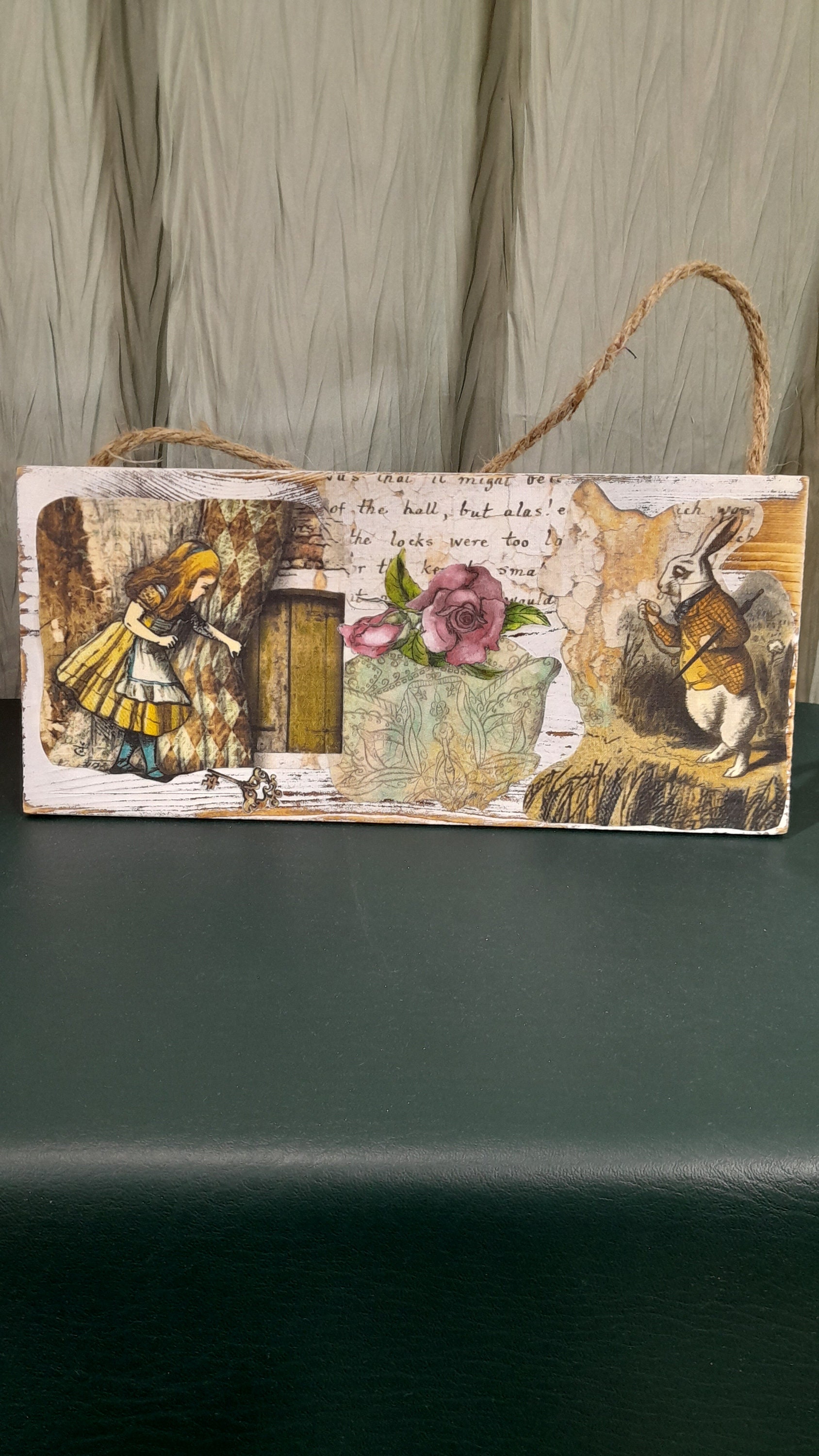 Alice in Wonderland White Rabbit Wall Hanging Alice in - Etsy