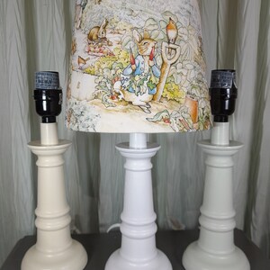 Beatrix Potter Peter Rabbit Lamp, Woodland Baby Lamp, Bunny Child's ...