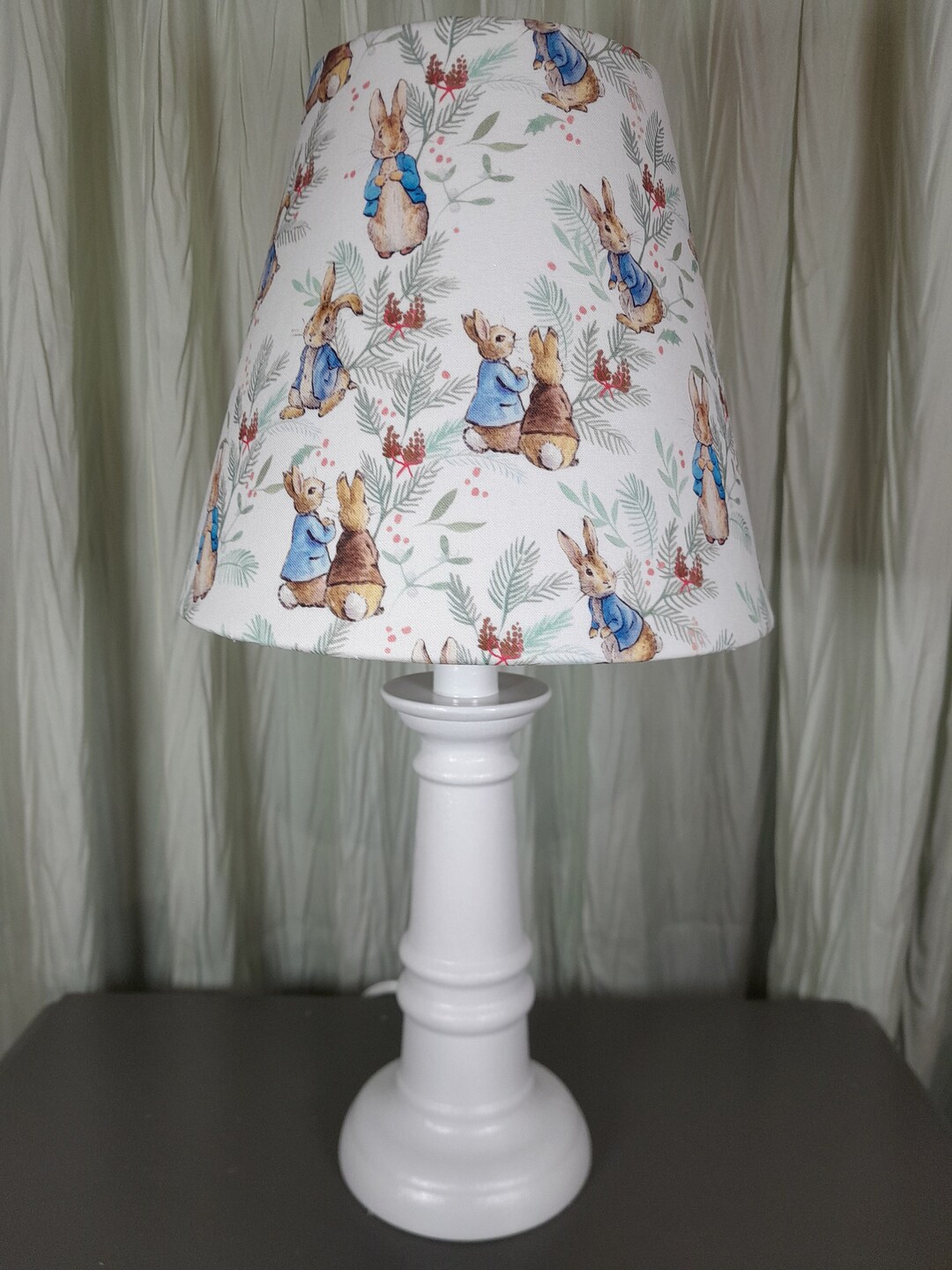 Beatrix Potter Peter Rabbit Lamp, Woodland Baby Lamp, Bunny Child's ...