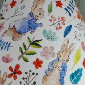 Beatrix Potter Peter Rabbit Lamp, Woodland Baby Lamp, Bunny Child's ...