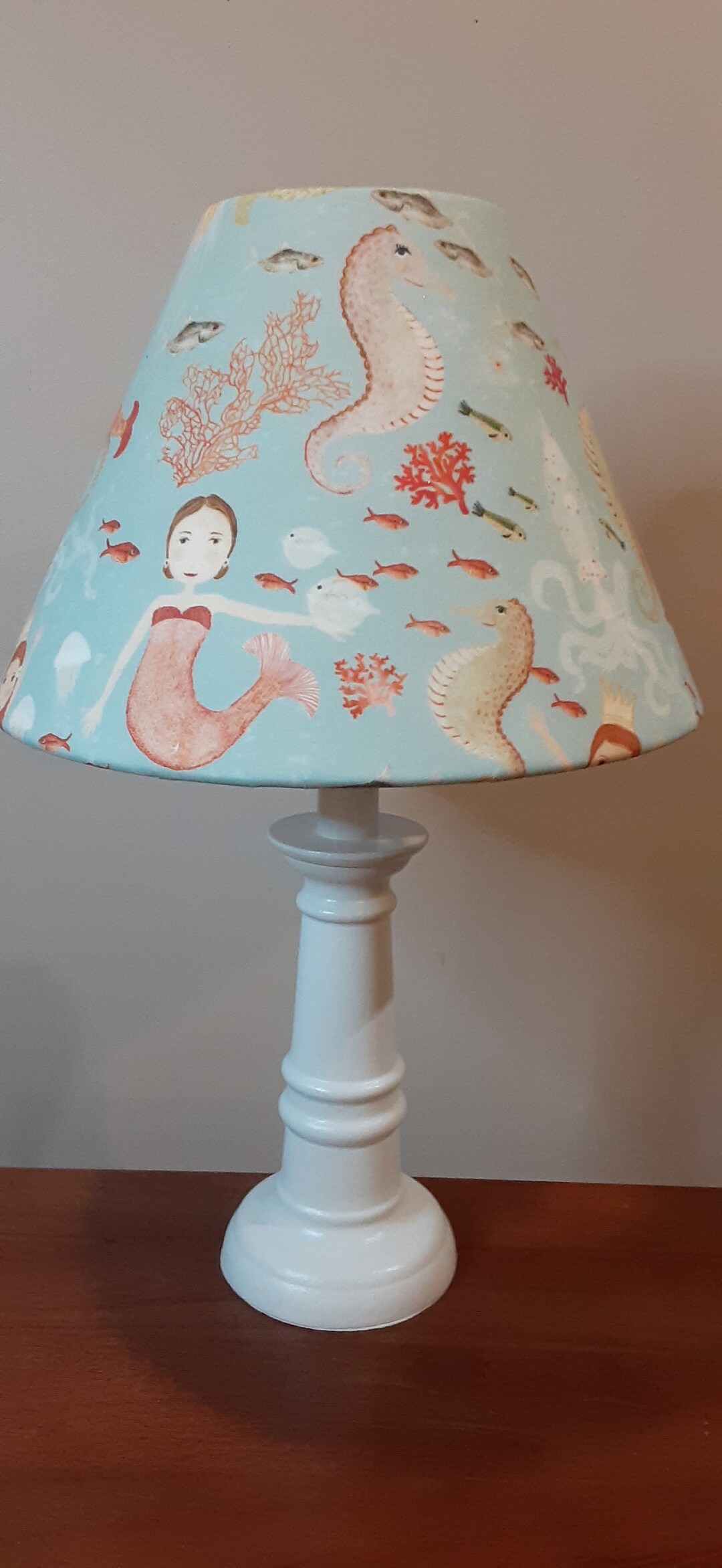 Mermaid Accent Lamp, Mermaid Nursery/child's Lamp, Baby Child's Mermaid ...