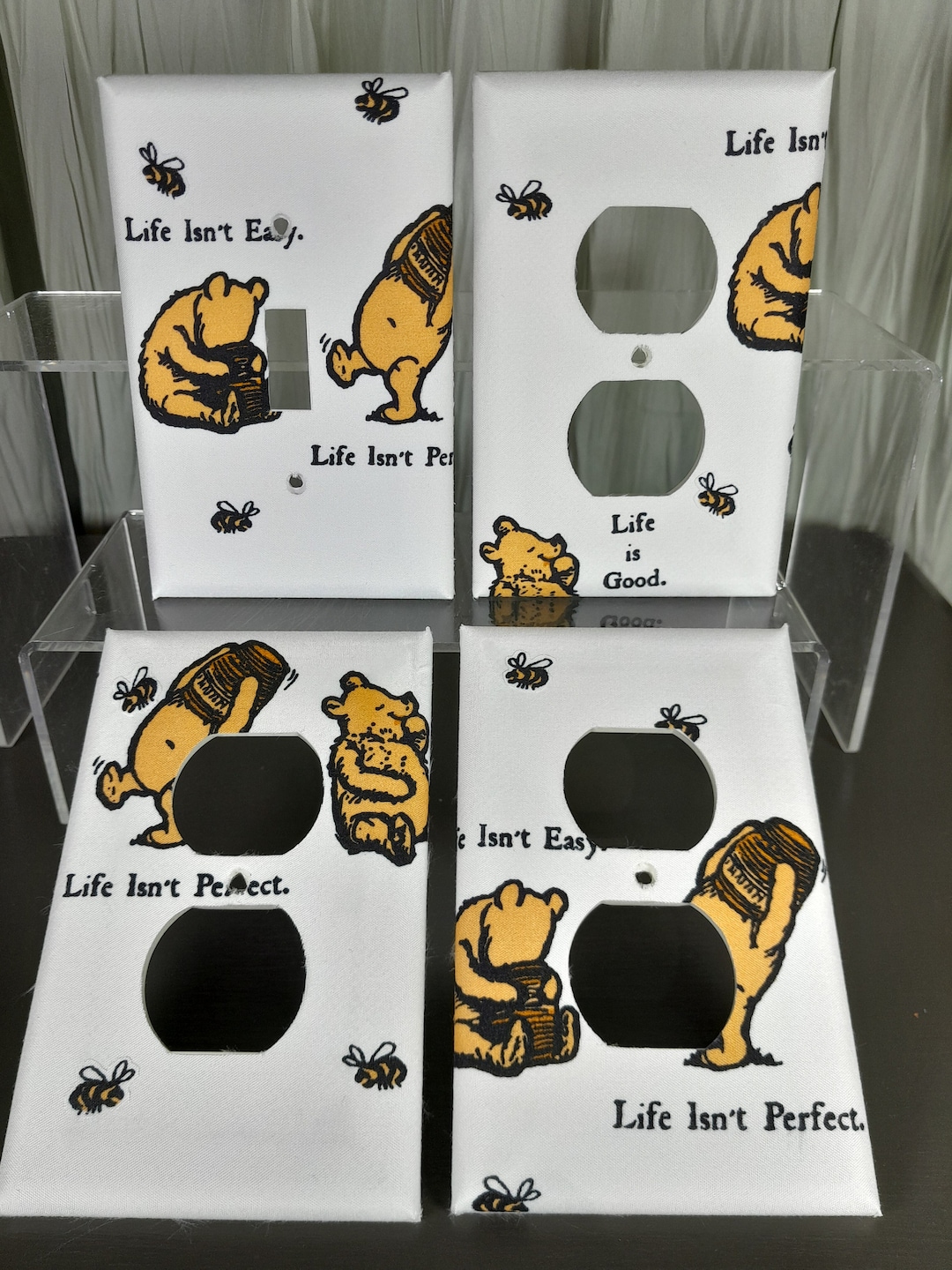 Set of Classic Winnie the Pooh Light Switch/outlet Covers, Pooh Nursery ...