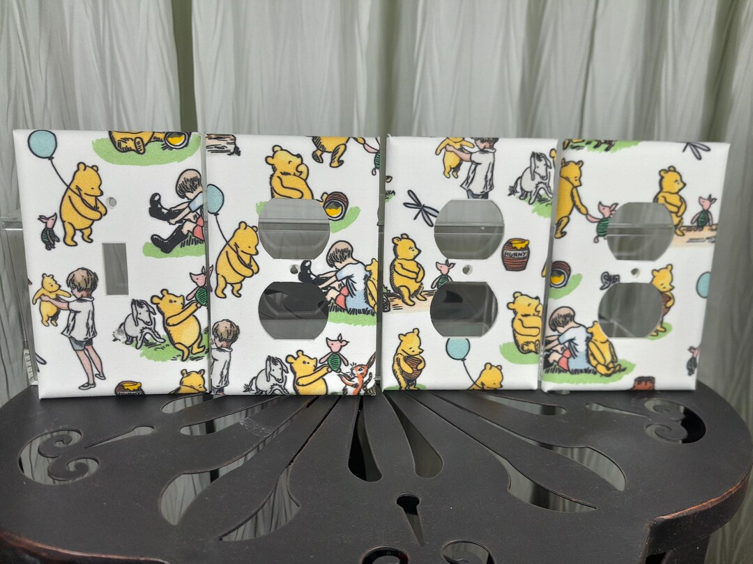 Set of Classic Winnie the Pooh Switch Plates, Pooh Nursery Outlet ...