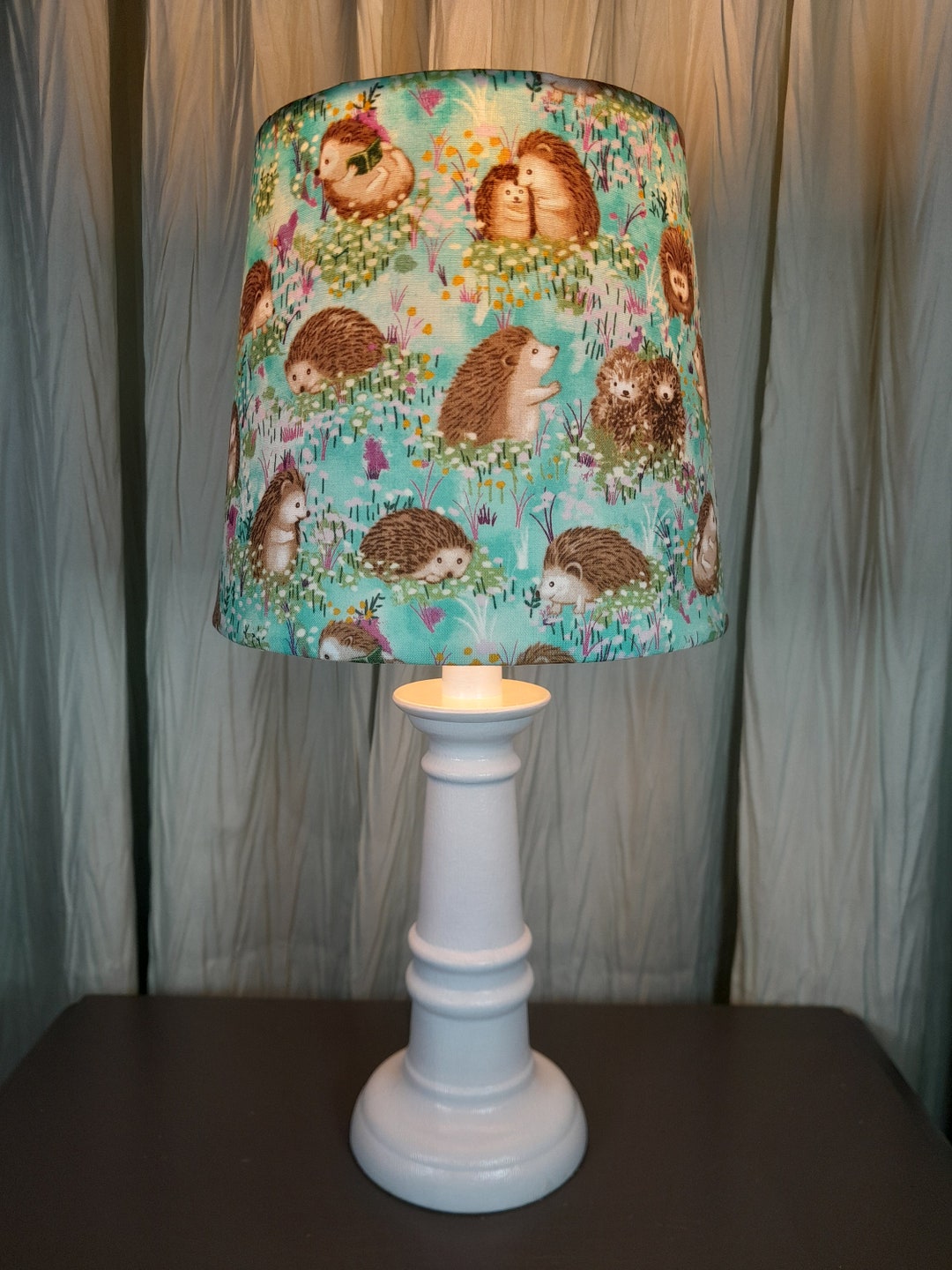 Woodland Nursery / Accent Lamp, Woodland Baby Lamp, Hedgehog Table Lamp ...