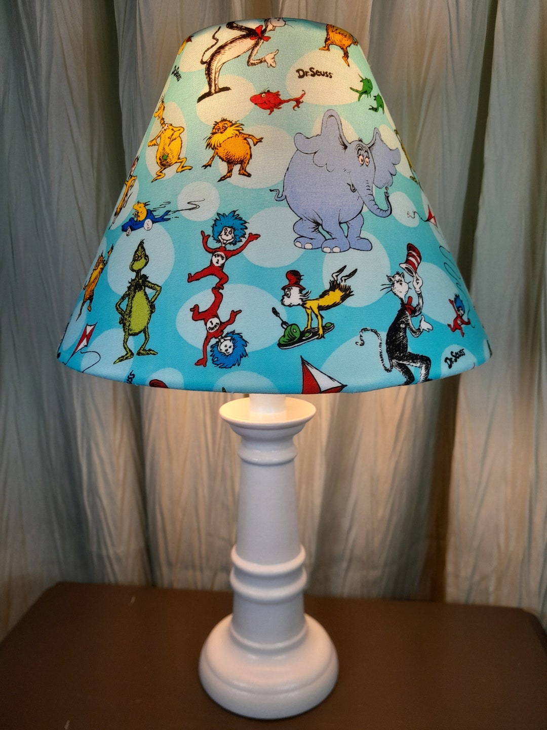 Dr Seuss Accent Nursery Lamp, Horton Elephant Baby Child's Lamp, Dr ...