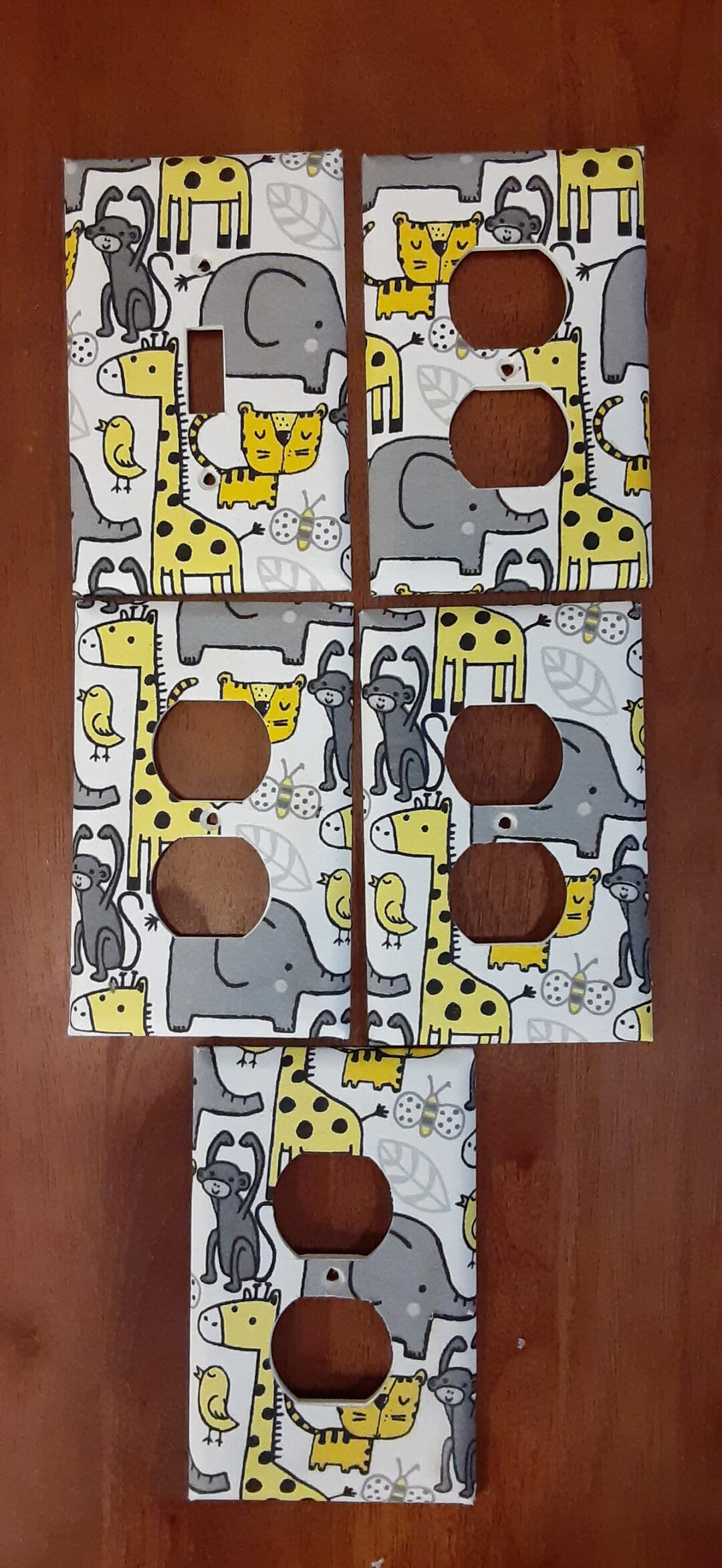 Set of Safari/ Zoo Animals Light Switchplate/outlet Covers, Giraffe ...