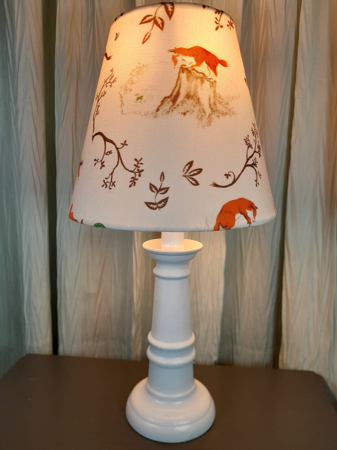 Fox Accent Lamp, Woodland Nursery Forest Theme Lamp, Fox Table ...