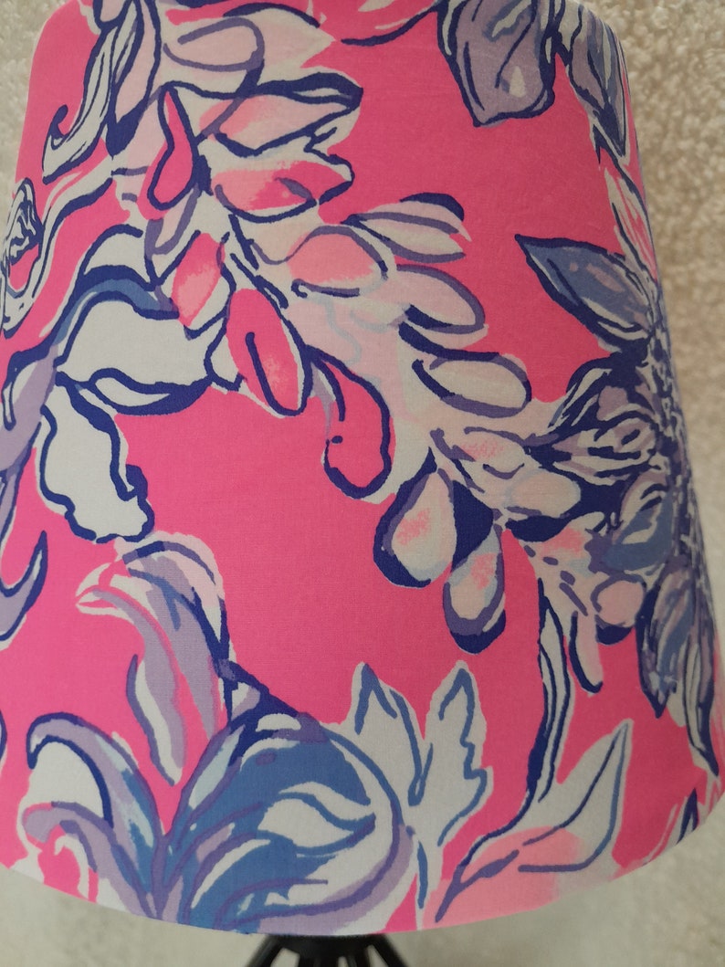 SHADE ONLY: Lilly Inspired Floral Lampshade Pink Purple - Etsy