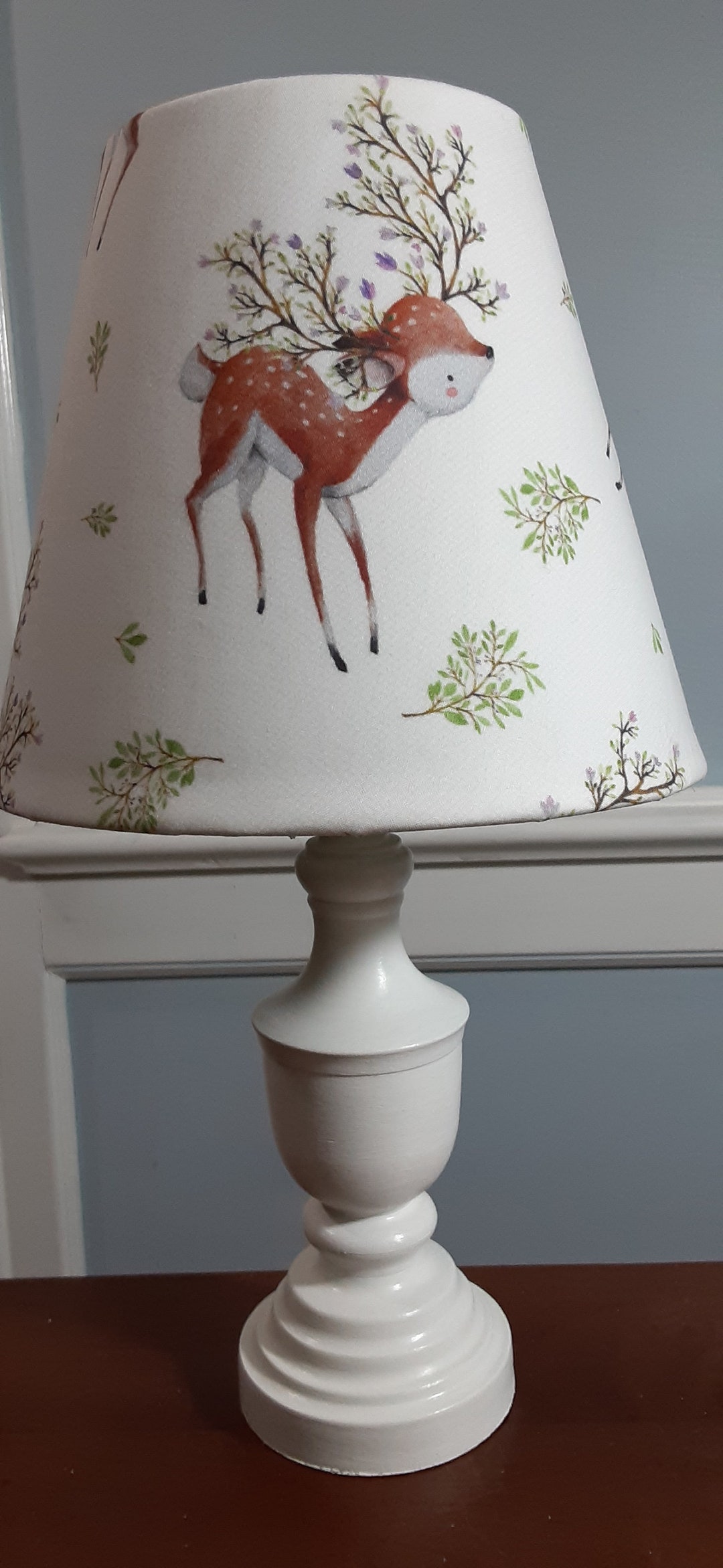 SHADE ONLY: Deer Nursery Lamp, Spotted Fawn Nursery/accent Lamp, Baby ...
