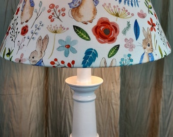 Beatrix Potter Peter Rabbit Lamp, Woodland Baby Lamp, Bunny Child's ...